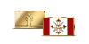 Kolekcija „Latvijas apbalvojumi 1918−1940” - stieņi pārklāti ar tīru ...