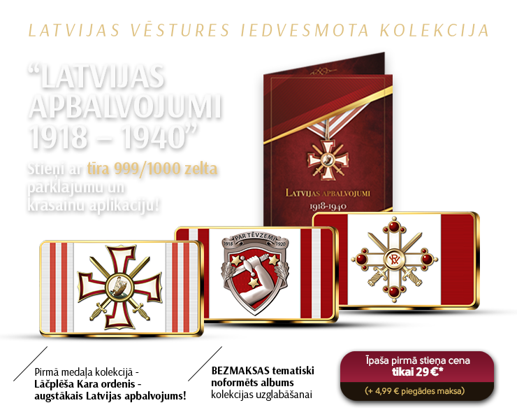 Kolekcija „Latvijas apbalvojumi 1918−1940”, pirmais izstrādājums ...